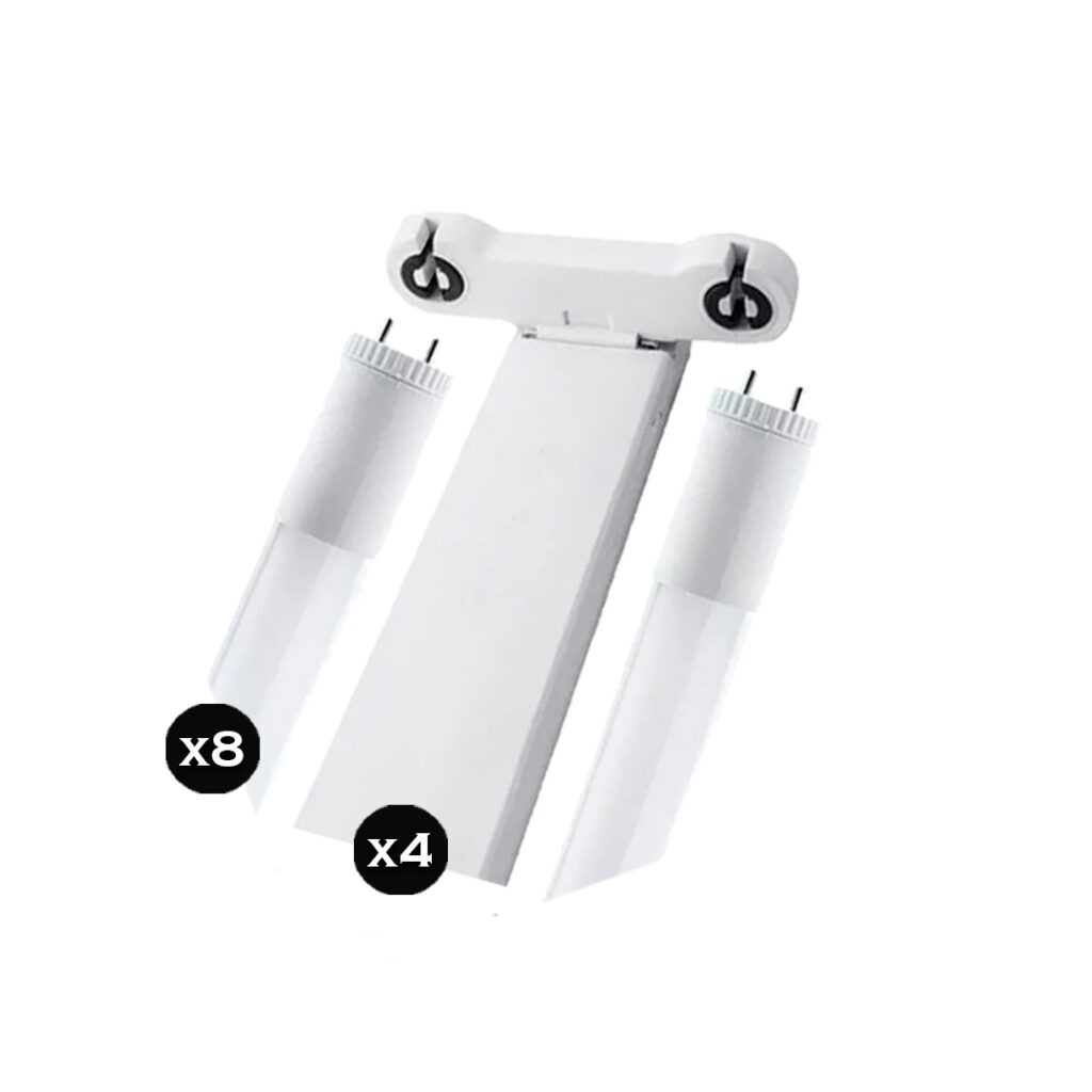 COMBO LISTON DOBLE + 2 TUBOS LED 18W X4 – Ottech